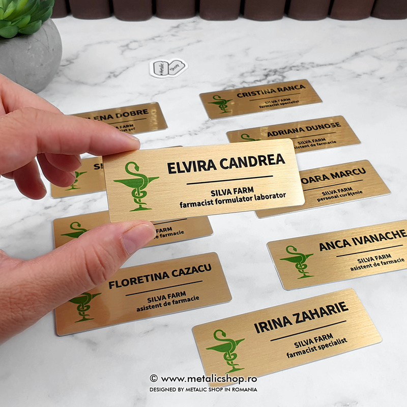 Ecuson metalic personalizat color | Metalic Shop